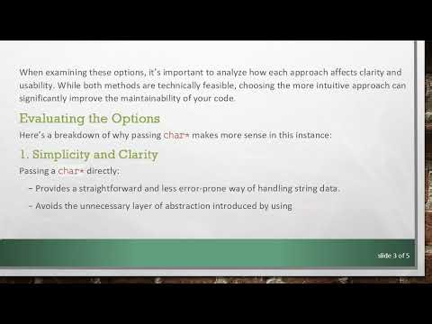 Understanding char* vs char**: Choosing the Right Pointer Type for Your C Functions
