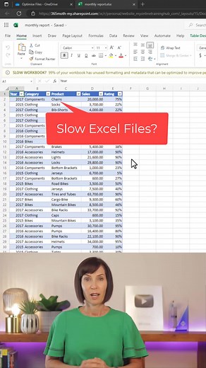 Optimize Slow Excel Files with One Click Tool