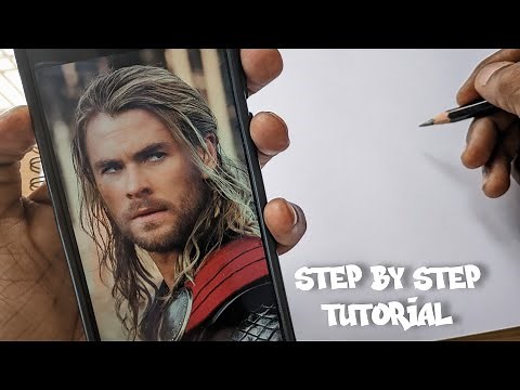 How To Draw THOR (Easy Method) // Thor Love And Thunder ✍️