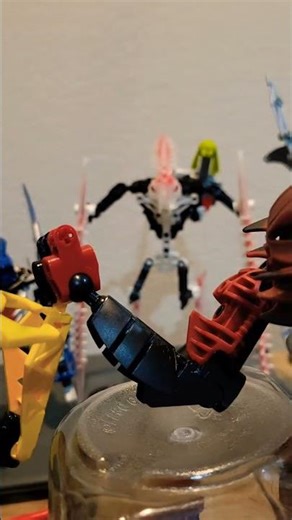 antroz and bitil hand wrestling see who wins to become the leader of the brotherhood of makuta