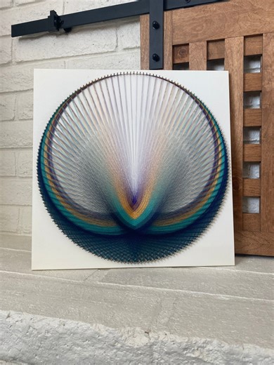 String Art Mandala - Galaxy Cardioid Pattern, Heilige Geometrie Wanddekor - Etsy.de