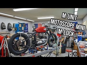 Motogadget M-unit, Motoscope mini, and M-Lock on a Triumph hardtail