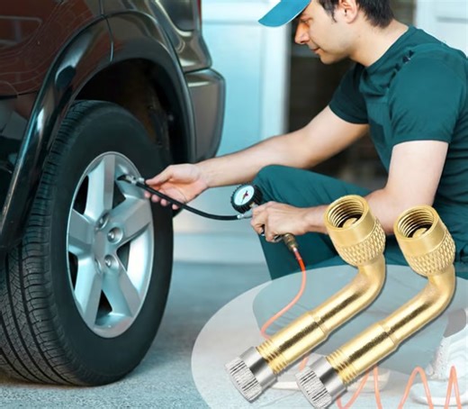 😍Effortlessly inflate valves for tight spaces or inconvenient angles with this Universal Tyre Valve Extension Adaptor! 💯Non-leakage✨Quick inflation & deflation👇Check it out | Associationg