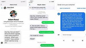 Local photographers' texts hijacked in attempt to trick women into photo shoots