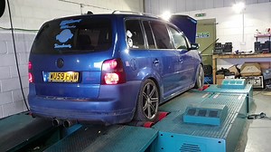 ***DYNO PROVEN GAINS!!*** VW Touran 1.9 TDI 105BHP - Performance Remap EGR Delete Hardcut Rev Limiter! We custom tuned this Touran on our calibrated 4WD dyno! Customer travelling down all the way from Middlesborough! On initial dyno testing we found the vehicle to be performing inconsistant power delivery on many runs! This was due to poorly calibrated temp limiters within the original factory mapping! We custom calibrated the vehicle using all potential maps and saw outstanding gains of 55BHP &