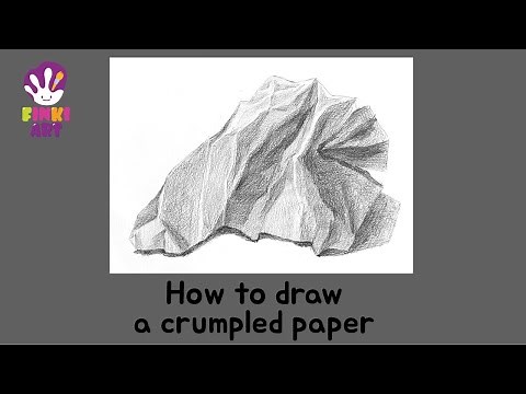 How to draw a crumpled paper