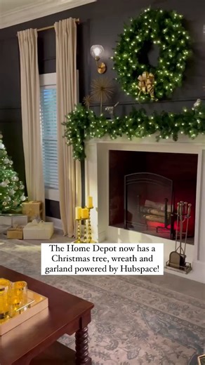15K views · 156 reactions | Classic white or colorful lights? This year you don’t have to choose! Pre-lit holiday decor powered by Hubspace allows you to change the color and vibrancy of your lights, all from the app. Shop now: https://thd.co/3MQD0lh | The Home Depot | Facebook