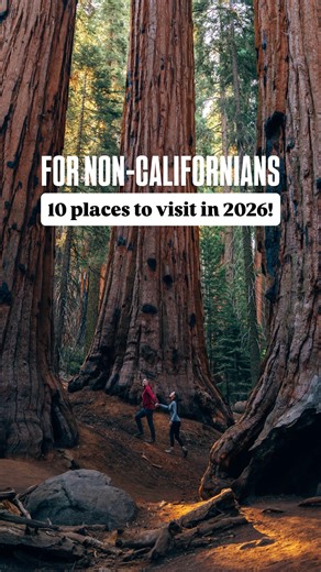 📎 Save this for your 2026 California trip planning! ⁠ If you don’t live in California, these are 10 places we recommend you visit in 2026 — iconic landscapes, classic coastal towns, and a few surprises that show how wildly diverse this state actually is. ⁠ 💬 Comment “GUIDE” to see all of these (and hundreds more) on our California bucket list map & guide. ✈️ All are within ~4 hours of a major airport, so you can build an incredible itinerary without spending your whole trip in the car. 🌲 Sequ