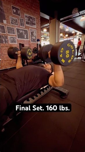 160 lbs. No spotter. Just control.