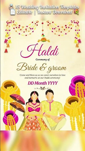 “15 Editable Wedding Templates Bundle”“Instant Download – Link in Description”