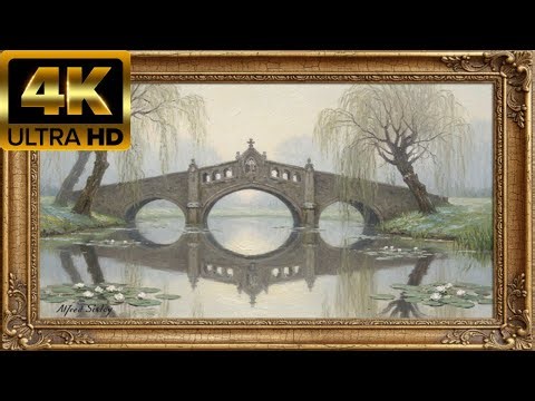 Antique Frame | Gothic Spring Reflection 4K | Luminous Water Art & Dark Academia Ambience for TV