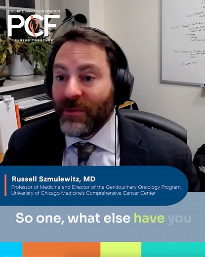 1K views · 11 reactions | If you’re facing advanced prostate cancer, you have many life-extending treatment options. Russell Szmulewitz, MD, discusses these key factors that help guide therapy recommendations and the importance of talking with your doctor. Watch the full webinar: https://bit.ly/PCFAdvancedPCPatientSummit2025 | Prostate Cancer Foundation | Facebook