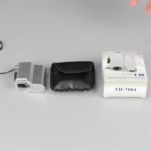 LED Mini Pocket Magnifying Glass 55X Digital Microscope TH-7004