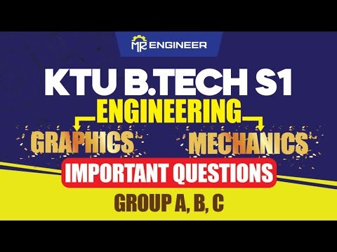 KTU B.Tech S1 🚀 GRAPHICS & MECHANICS Important questions 🎯🔥🔥🚀 | MR ENGINEER