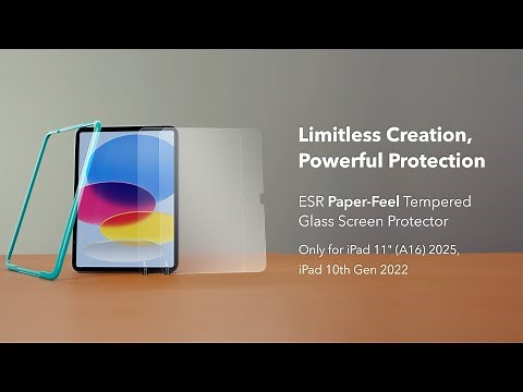 Introducing ESR iPad 11" (A16, 2025) Paper-Feel Tempered Glass Screen Protector