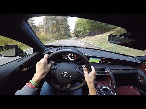 2018 Lexus LC500h POV Drive on Winding Roads - Lovely Engine Sounds!