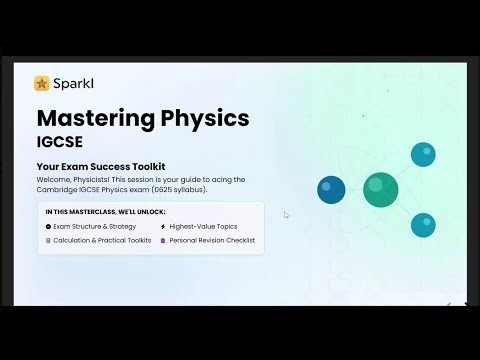IGCSE Masterclass - Physics