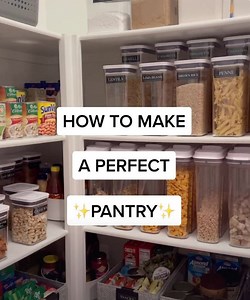 8.7K views · 171 reactions | Sound ON to learn how to achieve pantry perfection in your space!  TidycademyPro used a variety of bins, canisters and turntables from #TheContainerStore to organize her client’s pantry. SHOP online: https://container.store/3zuG6Eq | The Container Store | Facebook
