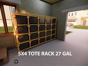 DIY 5x4 Tote Rack Plans Tote Rack Calculator Tote Rack Storage Plan Tote Storage Rack Plans Diy Storage Tote Plans Tote Shelf Plans - Etsy