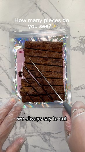 Do you split your Stripped Fudgy Brownie? ✨🍫 | Vibes