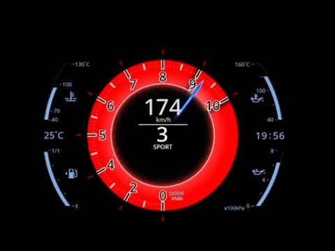 Lexus LFA speedometer on scratch