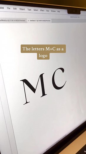 Design with M C Logo | Typography Exploration