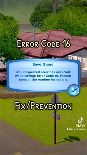 error code 16 fix/prevention that has worked for me! #sims #sims3 #sims3legacychallenge