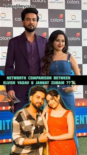 Networth difference between Elvis and Jannat? #ytshorts #shots #elvishyadav#jannatzubair #celebsnews
