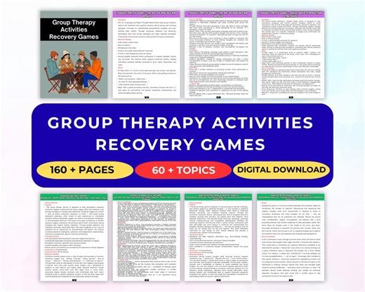 60 Group Therapy Activities Bundle | CBT DBT Worksheets (digital Download) - Etsy