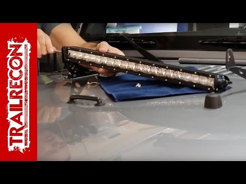 Auxbeam LED Light Bar Review and Jeep Hood Installation
