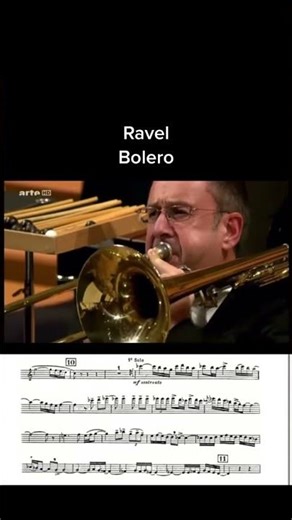 Bolero, high notes trombone solo