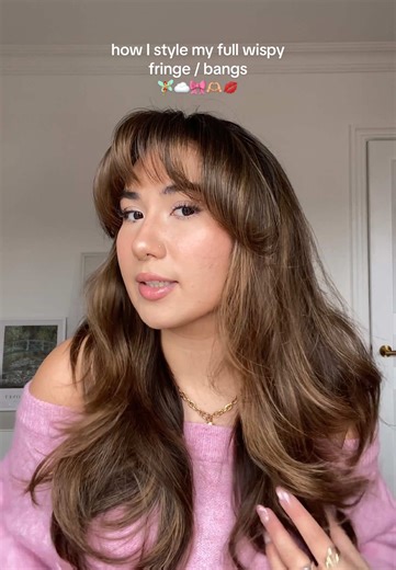 How to Style Wispy Bangs with Dyson Airwrap