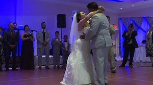Amputee bride walks down the aisle