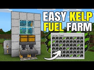 Easiest Kelp Fuel Farm in Minecraft Bedrock 1.21