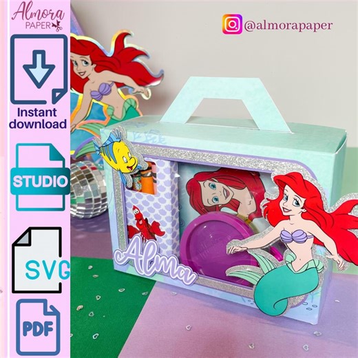 Activity suitcase box. Svg, Studio, PDF Template for Cricut and Cameo/Maletín de colorear para niños/Party favor activity for kids - Etsy España