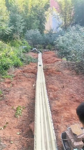 Rural DIY Slide Track for Brick Transport, Efficient & Smart!