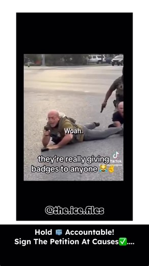 The ICE Files on Instagram: "when the “elite task force” is running on pure vibes and zero coordination. 😭 This edit had me crying because how are you supposed to act intimidating and then fumble your own prop like it’s a middle school play rehearsal? The way he drops the gun like it’s a hot potato and suddenly the whole “authority” aura just evaporates… cinematic comedy. It’s giving group project leader who didn’t read the instructions. And the caption says ICE is handing out badges to anyone 