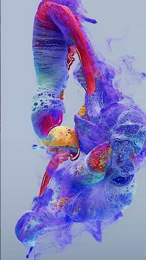 Abstract c4d particles #3d #abstractart #redshift #cinema4d #particles #colorful