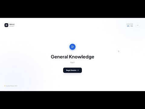 WBSSC Group C General Knowledge Q&A | Part 1