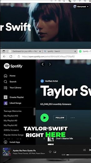 Spotify: How to Follow Artists (Taylor Swift Example) #shorts