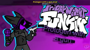 Protogen with a gun mod Mod for Friday Night Funkin' | FNF Mods