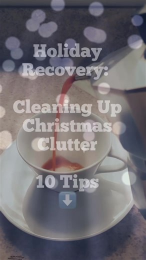 Holiday Recovery: Cleaning Up Christmas ClutterAs I bid farewell to the holiday decorations today, I understand the overwhelming feeling of post-holiday clutter. For those who cherish Christmas but dread the cleanup, here are 10 steps I took for a clutter-free holiday recovery:- Take down Christmas decorations, store them properly, and let go of items not needed next year.- Move furniture to vacuum thoroughly – unexpected discoveries guaranteed!- Give your floors a refreshing wash for a clean st