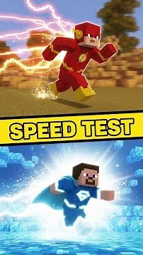 Minecraft Flash vs God Steve: Treadmill Speed Test! ⚡️ #Shorts