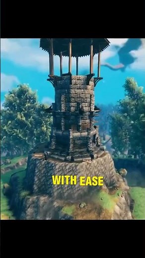 How I Built This Epic Medieval Tower in Valheim!