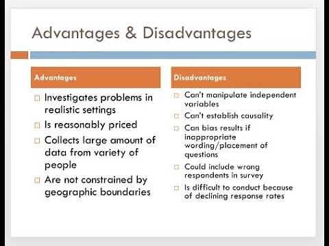 Advantages & Disadvantages of Surveys