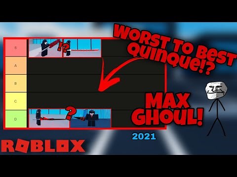 All Quinque Worst To Best!! [Max Ghoul Alpha]