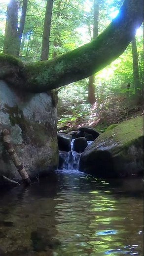 Experience Nature Water Falling down Rocks