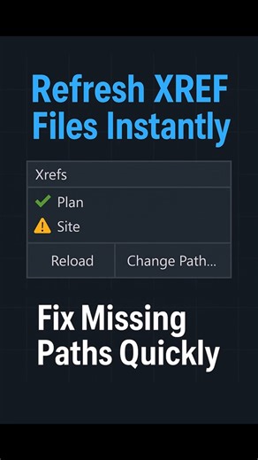 Fix ‘Not Found’ XREFs & Reload All References in AutoCAD Fast!