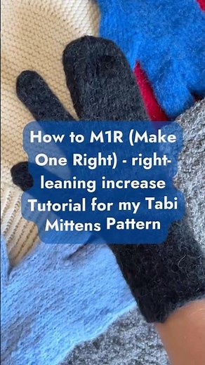 How to M1R | Tutorial for my Tabi Mittens Knitting Pattern #tabi #knitting pattern ing