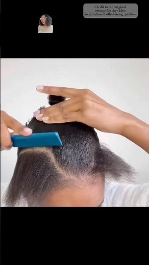 Quick and easy tutorial how to sleek short 4c hair 🤯😘